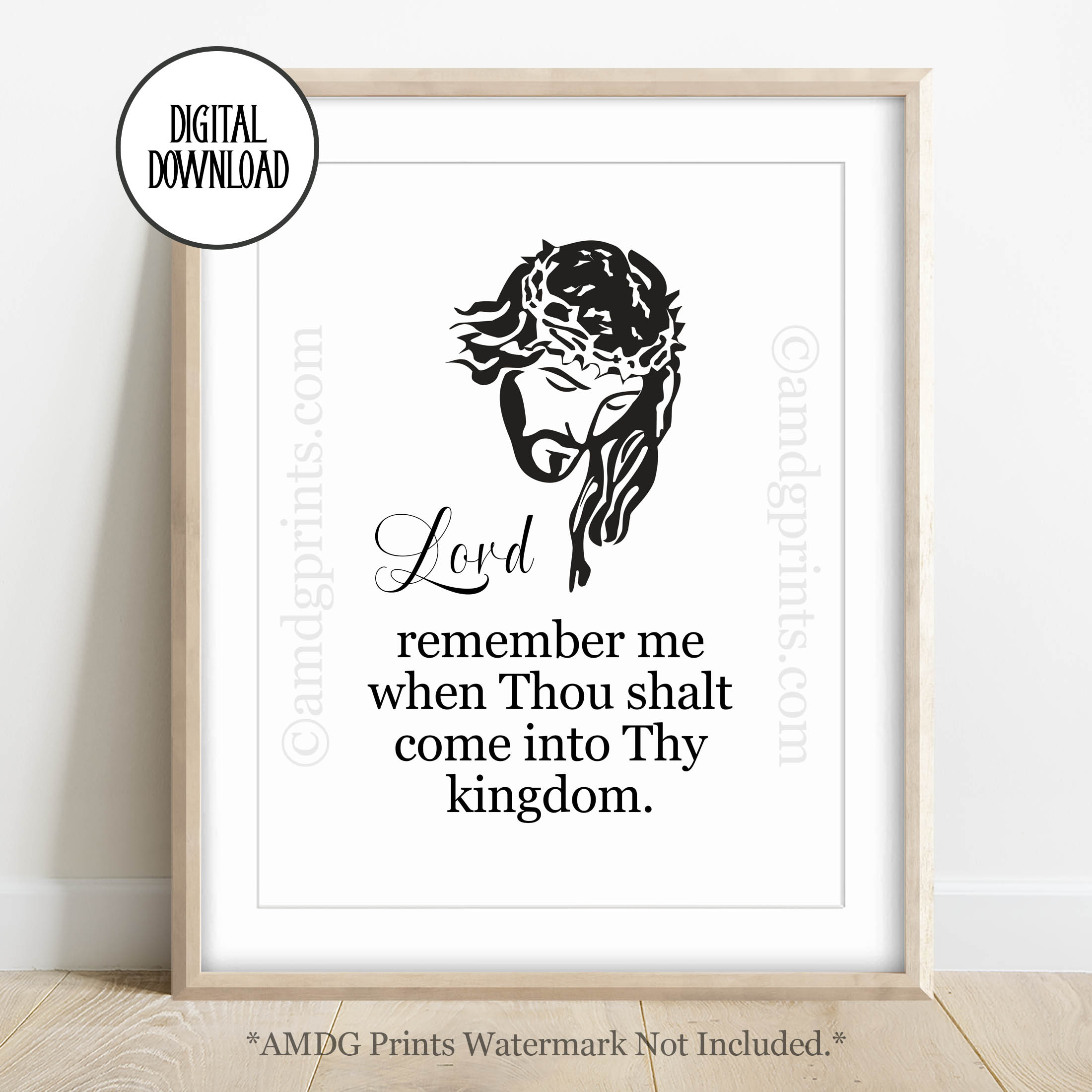 L06 Lord Remember Me - DD1 - AMDG Prints